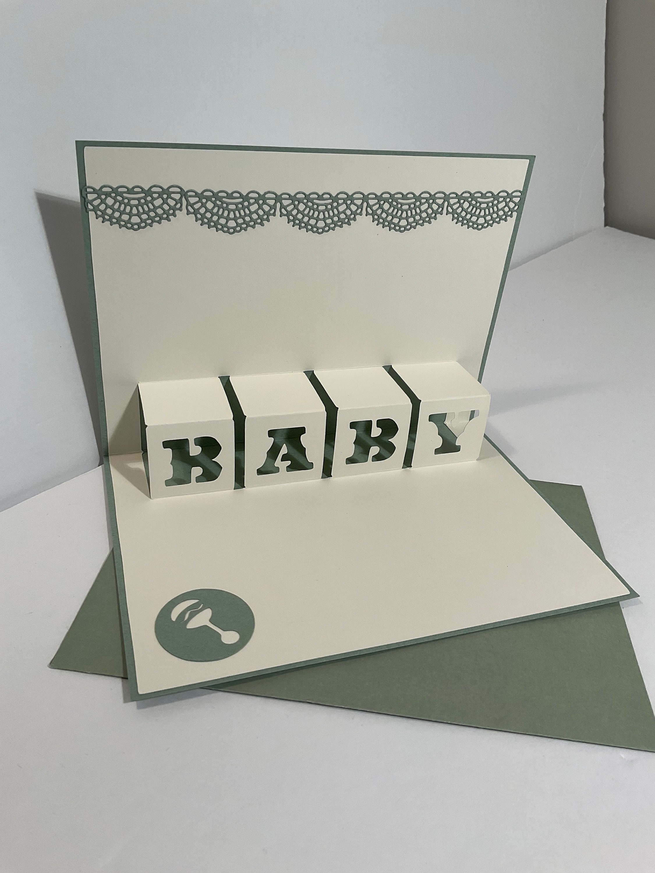 Pop-up Gender Neutral New Baby Card - Etsy