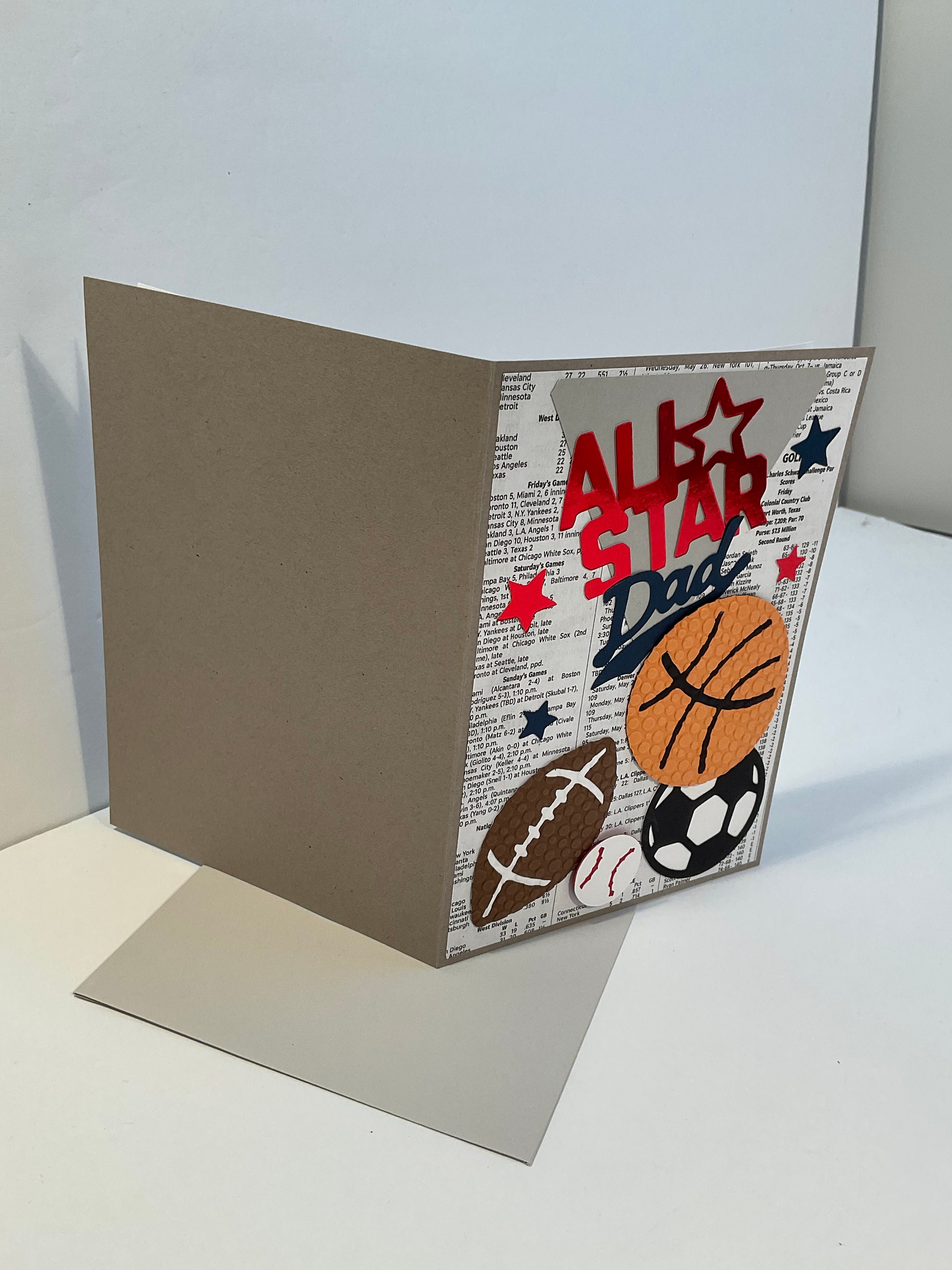 Sports Theme Fathers Day Card - Etsy
