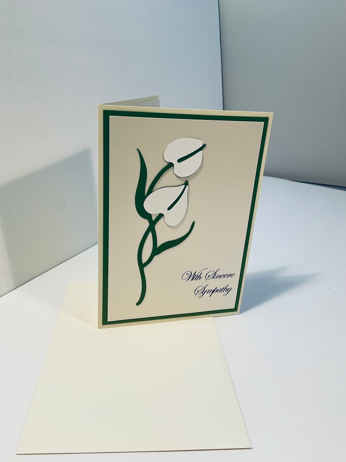 Calla Lily Sympathy Card - Etsy