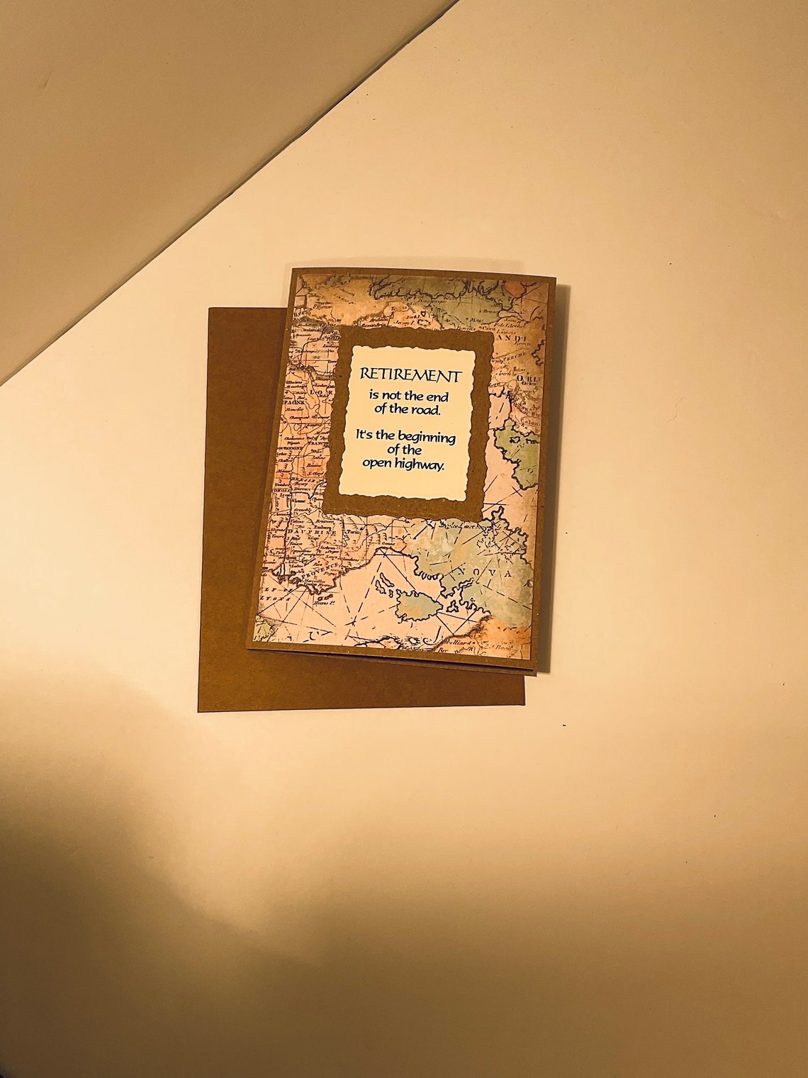 Retirement Journey Congratulations Card uncharted World Map - Etsy