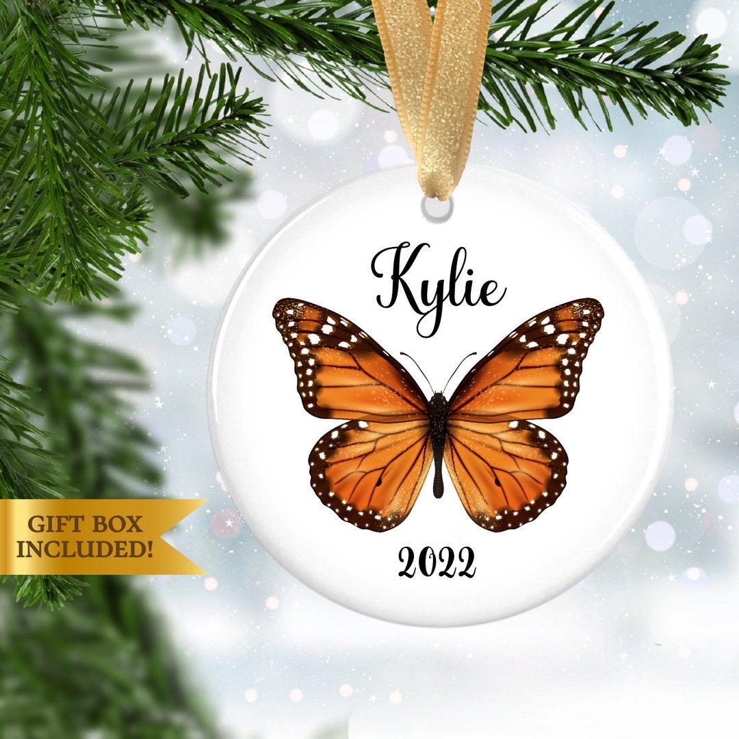 MONARCH BUTTERFLY ORNAMENT Personalized Custom Monarch - Etsy