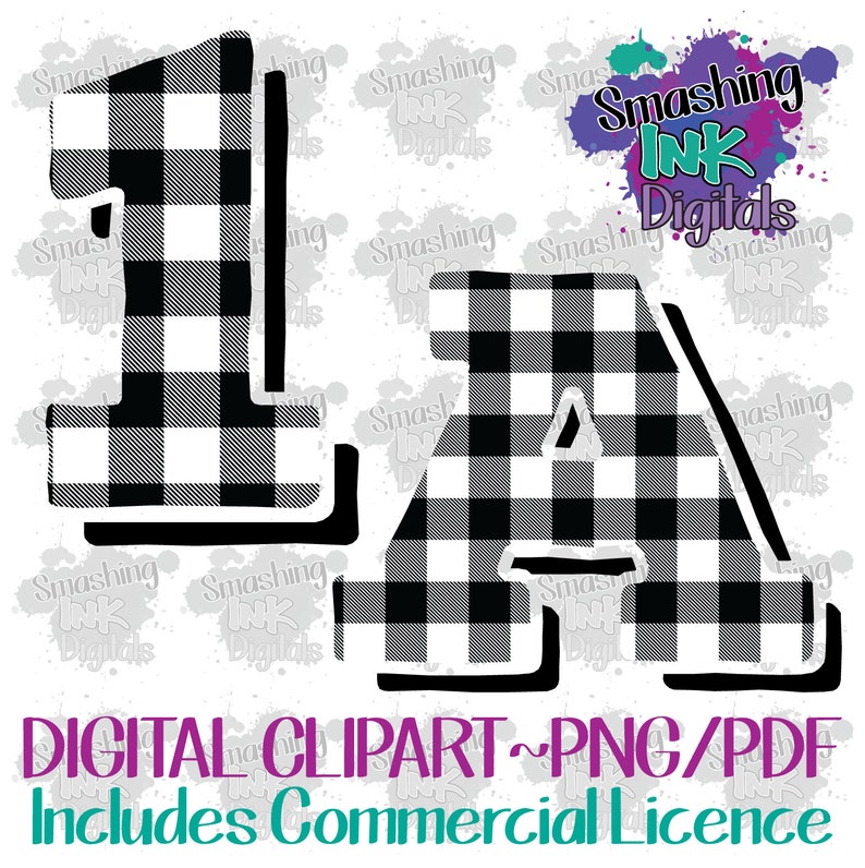 White Buffalo Plaid Printable Alphabet/png Alphabet Set/printable ...