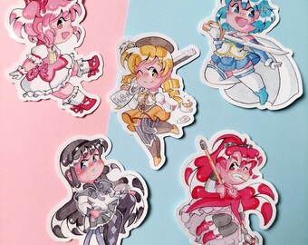 Puella Magi Madoka Magica Vinyl Stickers - Etsy