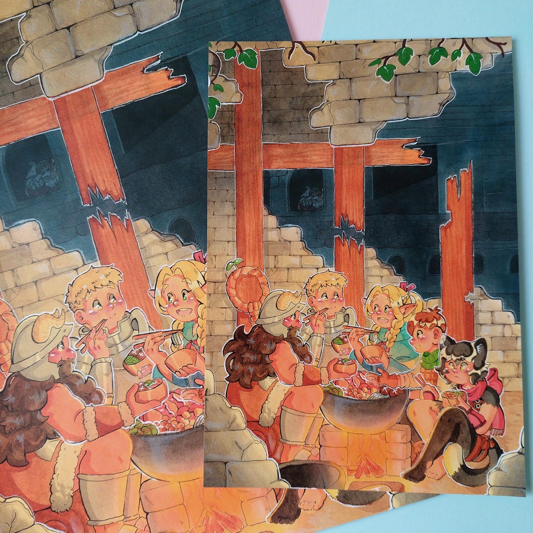 Dungeon Meshi Art Print - Etsy