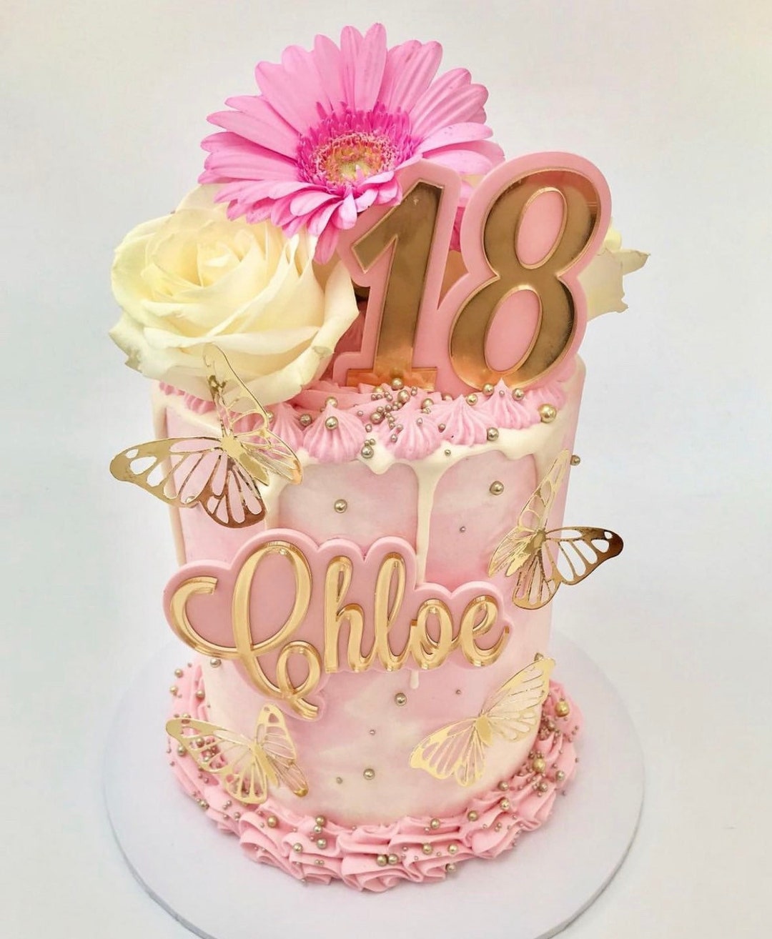 Custom Name Cake Topper | Personalised Name Cake Charm | Birthday Cake ...