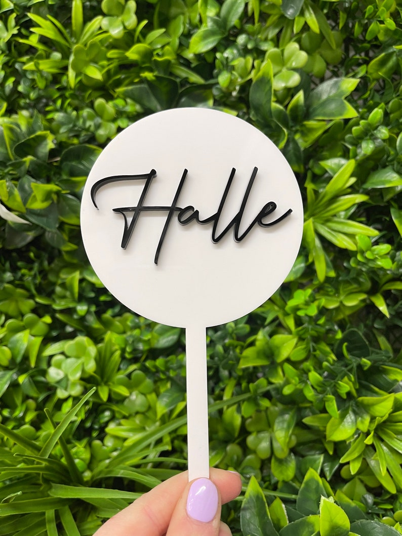 Custom Age Cake Topper Personalised Age Cake Topper Etsy Uk