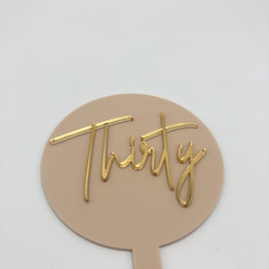 Custom Age Cake Topper Personalised Age Cake Topper | Etsy UK