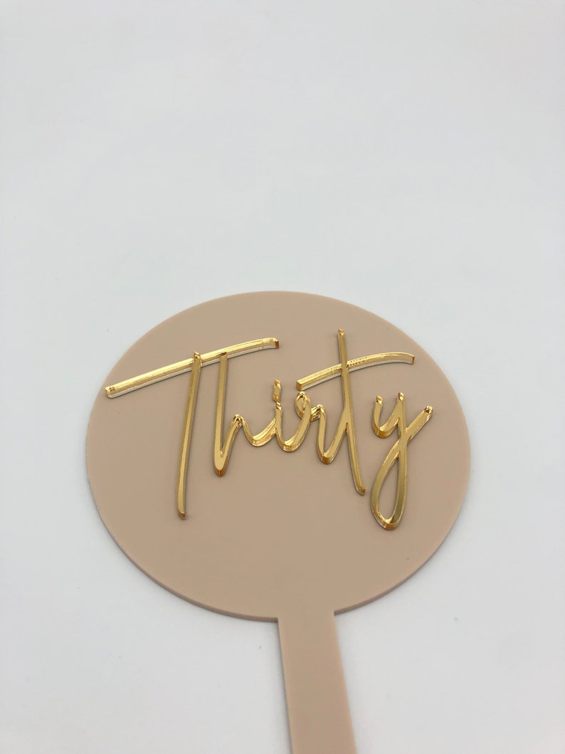 Custom Age Cake Topper Personalised Age Cake Topper Etsy Uk