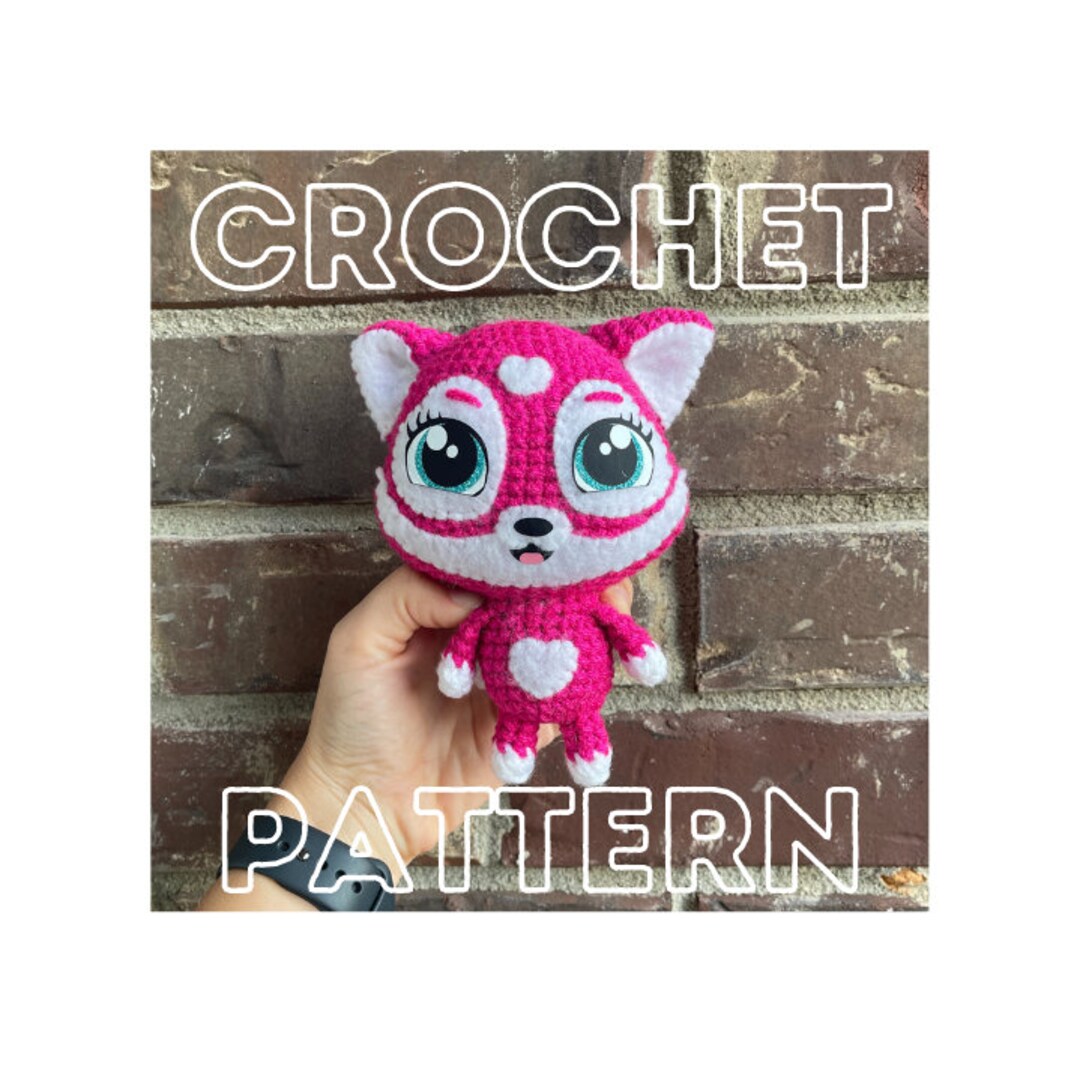 PATTERN ONLY Pink Heart Fluvsies - Etsy