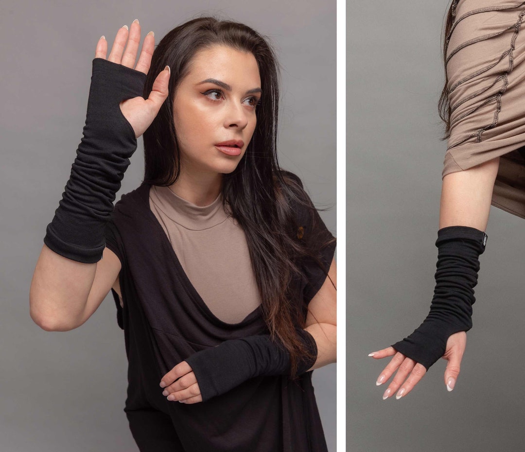 Aria Gauntlets - Women's Fingerless Gloves Pair. Elegant, Avant Garde ...