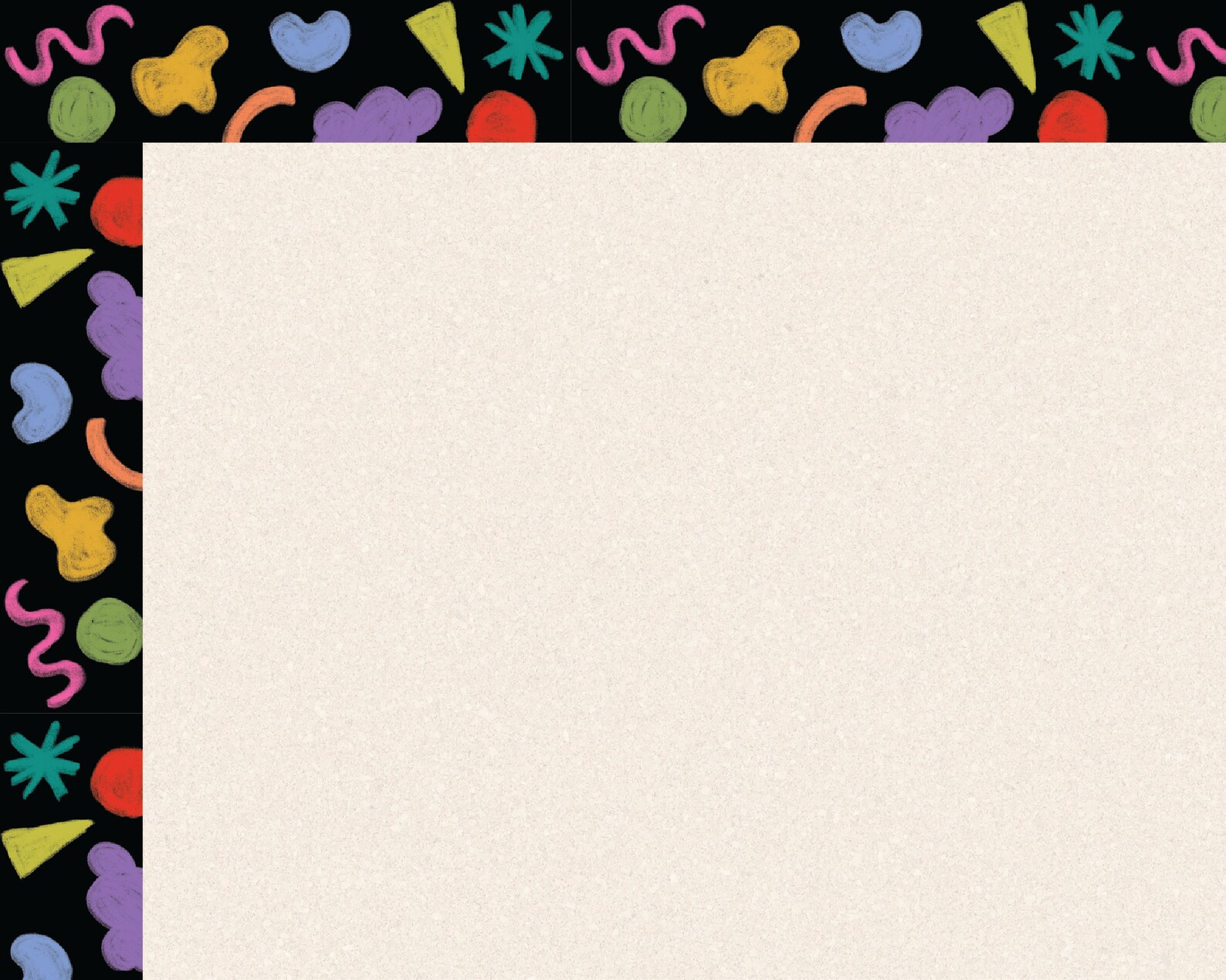 Abstract Funky Shapes Classroom Bulletin Board Border | Printable ...