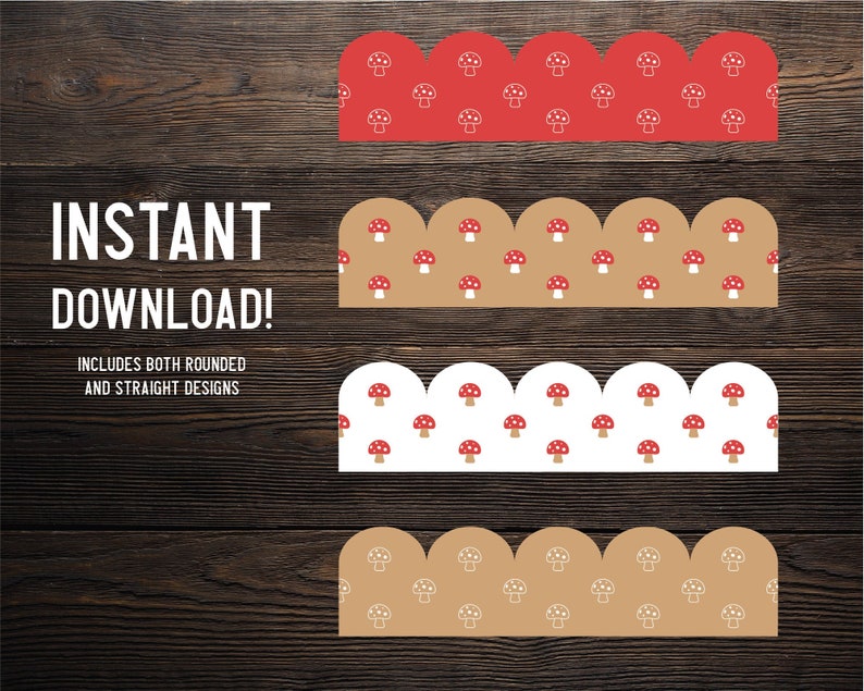 Cottage Core Mushroom Classroom Bulletin Board Border - Etsy