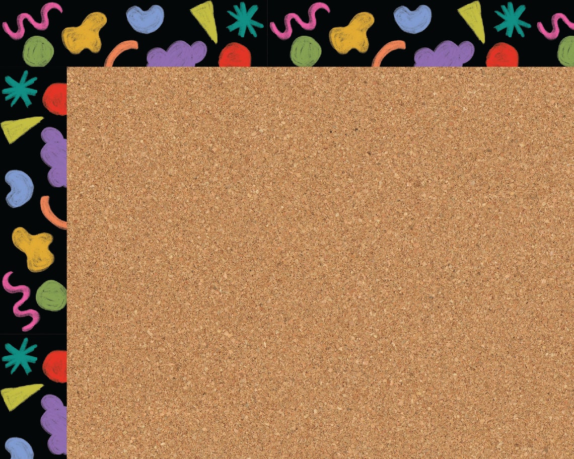Abstract Funky Shapes Classroom Bulletin Board Border | Printable ...