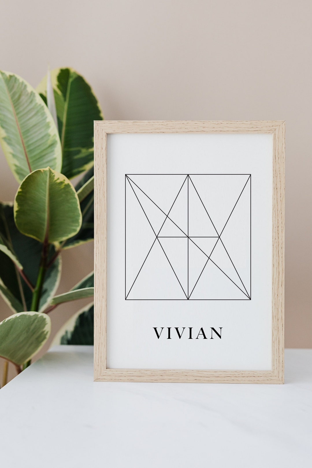 VIVIAN- Personalized Custom Name Logo. Digital File Download - Etsy