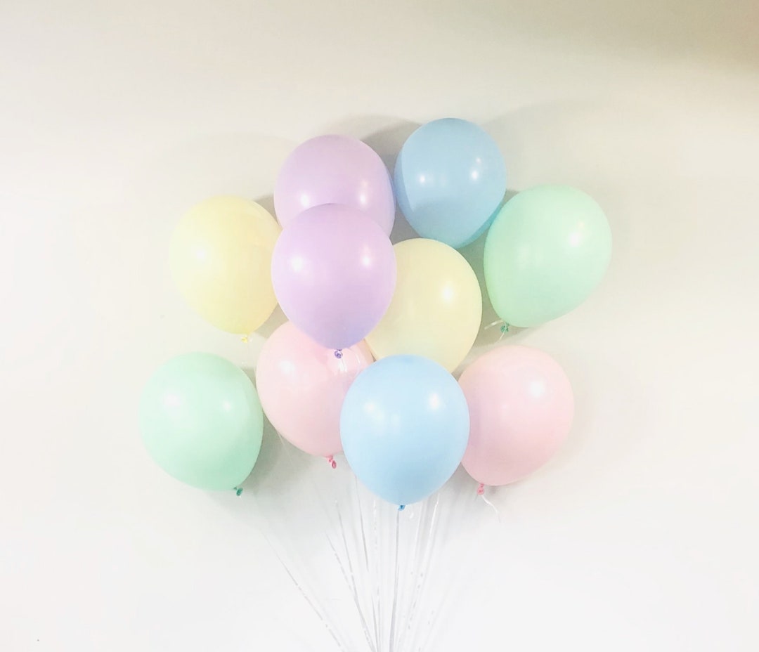 Matte Pastel Balloons/11 Inch Balloons/pastel Rainbow - Etsy