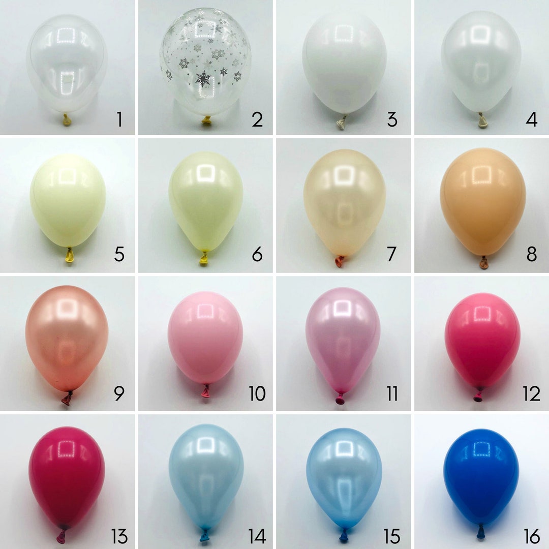 5 Inch Balloons/pack of 15 Mini Balloons/birthday Balloons/baby Shower ...