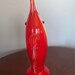 Glass Murano Style Fish Vase in Red and White (9”) - Etsy Canada