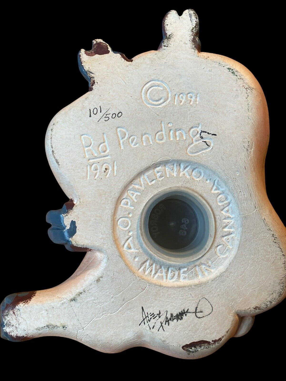 Rare: Sculptured "pork Belly Bin" by Renowned Canadian Artist Alex ...