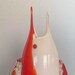 Glass Murano Style Fish Vase in Red and White (9”) - Etsy Canada