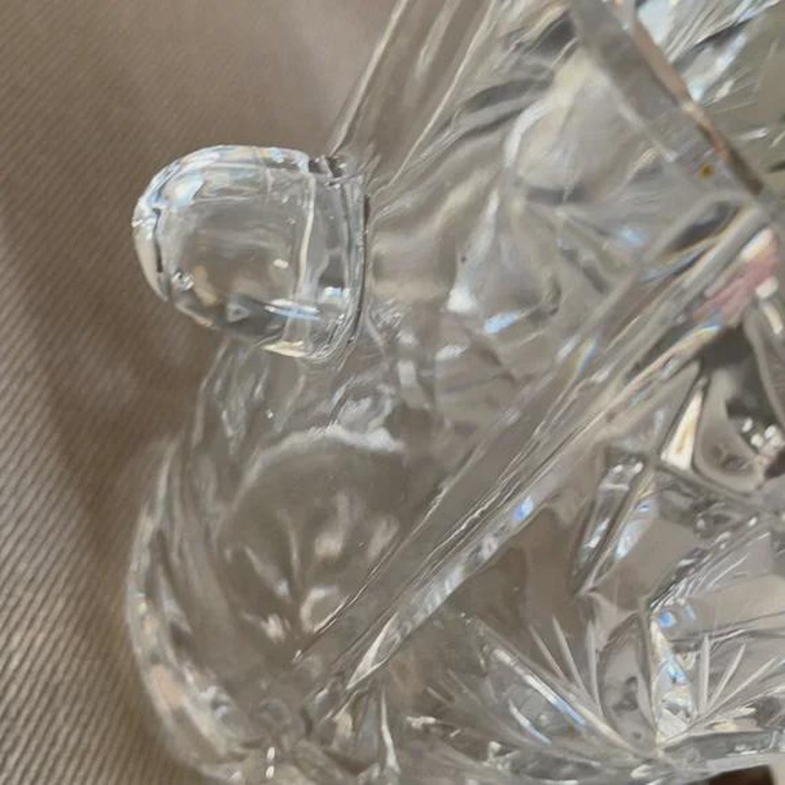 Vintage Heavy Weight Pinwheel Crystal Cut Ice Bucket - Etsy Canada