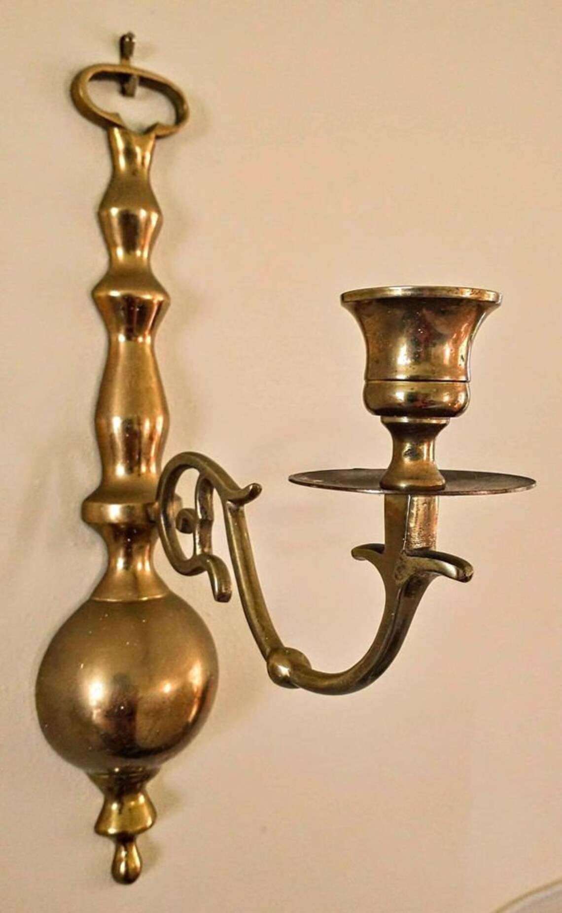 Colonial Williamsburg Style Brass Wall Candlestick Holders ,set of Two ...