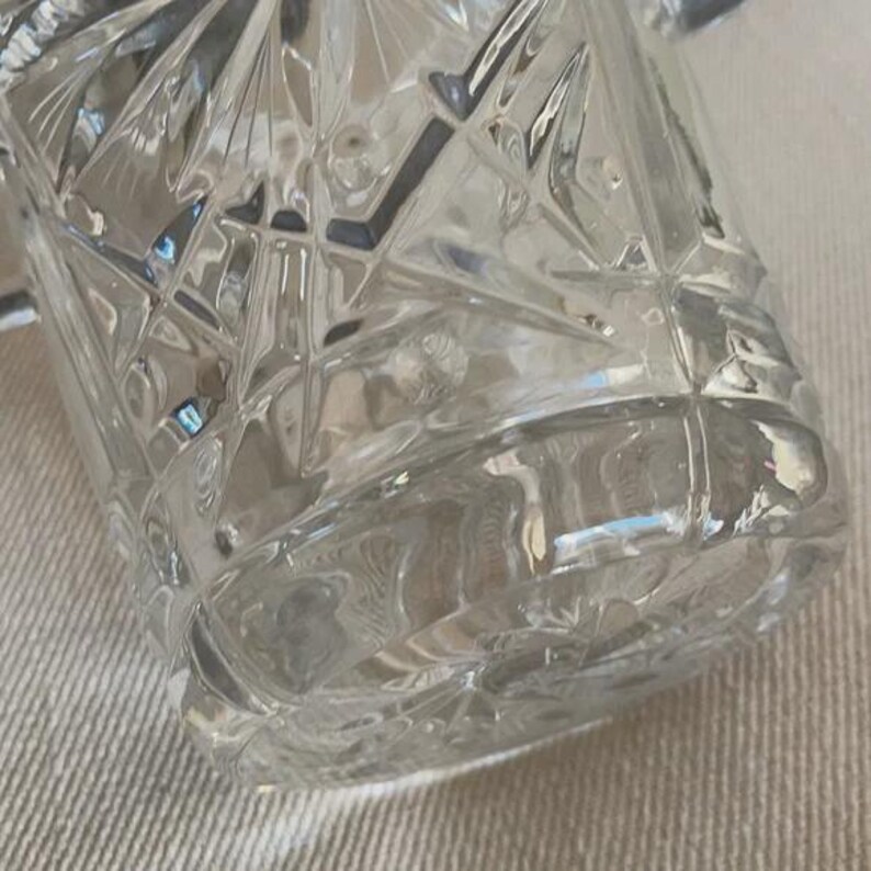 Vintage Heavy Weight Pinwheel Crystal Cut Ice Bucket - Etsy Canada