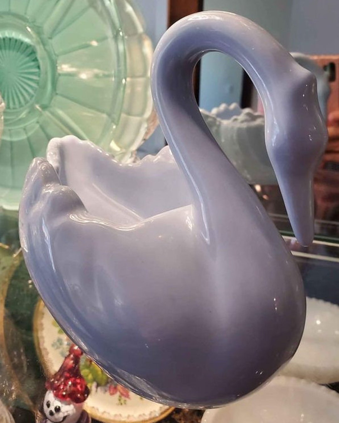 Swan Ceramic Figurine,vintage Canadiana Pottery Swan, Beautiful Retro ...