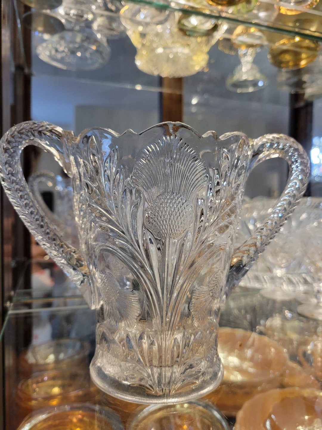 Early America Cambridge Glass Company 112 Years Old Called Spooners ...