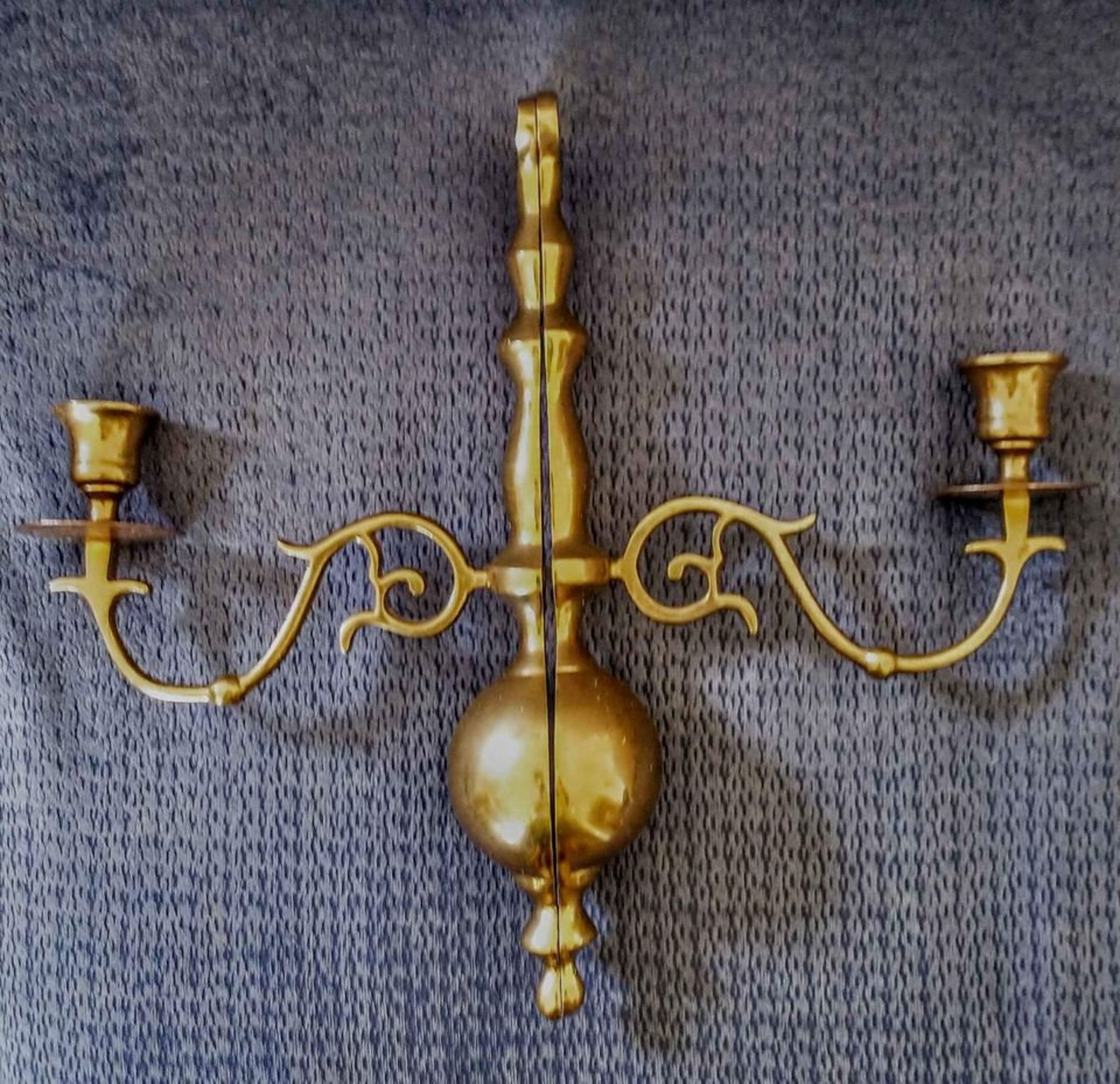 Colonial Williamsburg Style Brass Wall Candlestick Holders ,set of Two ...