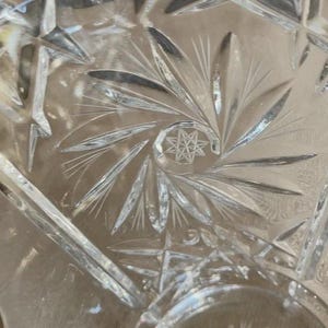 Vintage Heavy Weight Pinwheel Crystal Cut Ice Bucket - Etsy Canada
