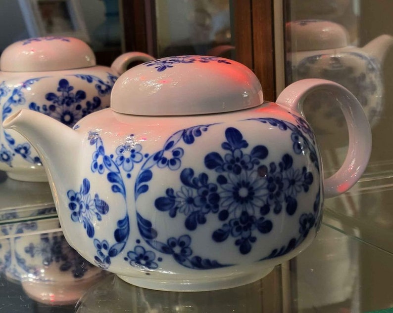 Vintage German Echt Kobalt Porcelain Teapot in New Condition. - Etsy