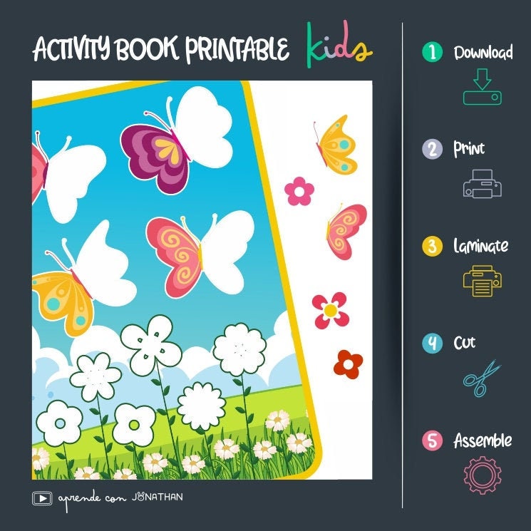 First Learning, Busy Book Printable, Toddler Quiet Book, Learning ...