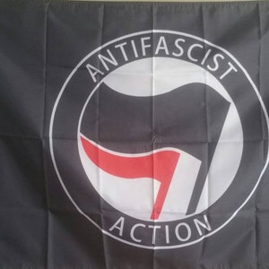 Antifascist Action Flag Banner (2) 3x5ft Antifa Anti-nazi Anti-fascism ...