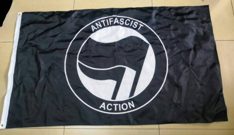 Antifascist Action Flag Banner (10) 3x5ft Antifa Anti-nazi Anarchy ...