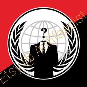 Anonymous Antifascist Anarchist Flag Banner 3X5FT - Etsy