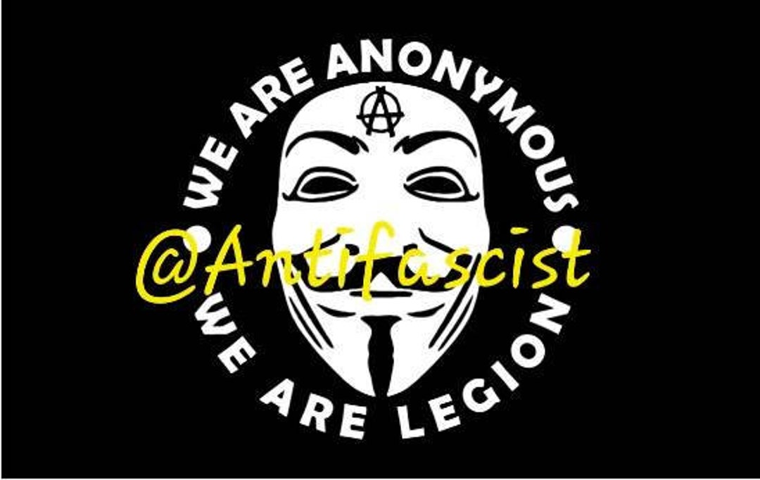 We Are Anonymous Flag Banner 3x5ft We Are Legion Anarchist Hackers ...