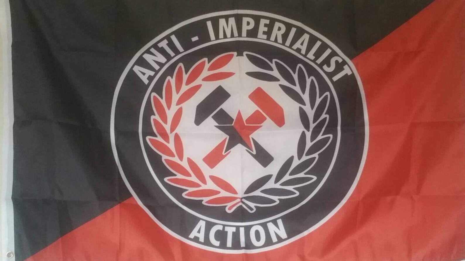 Anti-imperialist Action Flag Banner 3x5ft Antifa Antifascist Anarchist ...