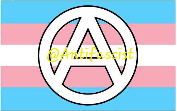 Anarquía Bandera Transgénero Bandera Banner 3x5Ft Acción - Etsy España