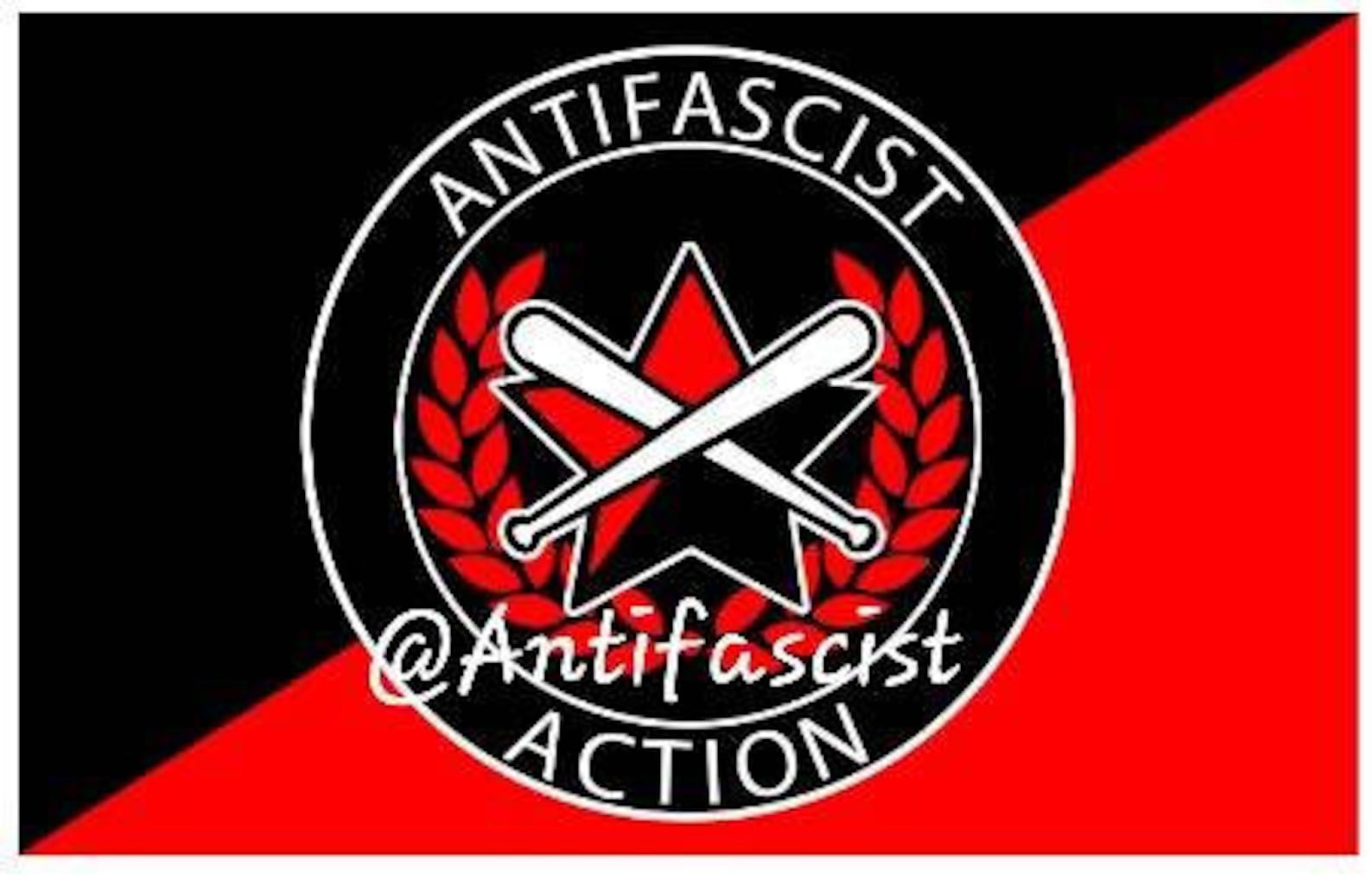 Antifascist Action Flag Banner (9) 3x5ft Antifa Antifascism Anarchist ...