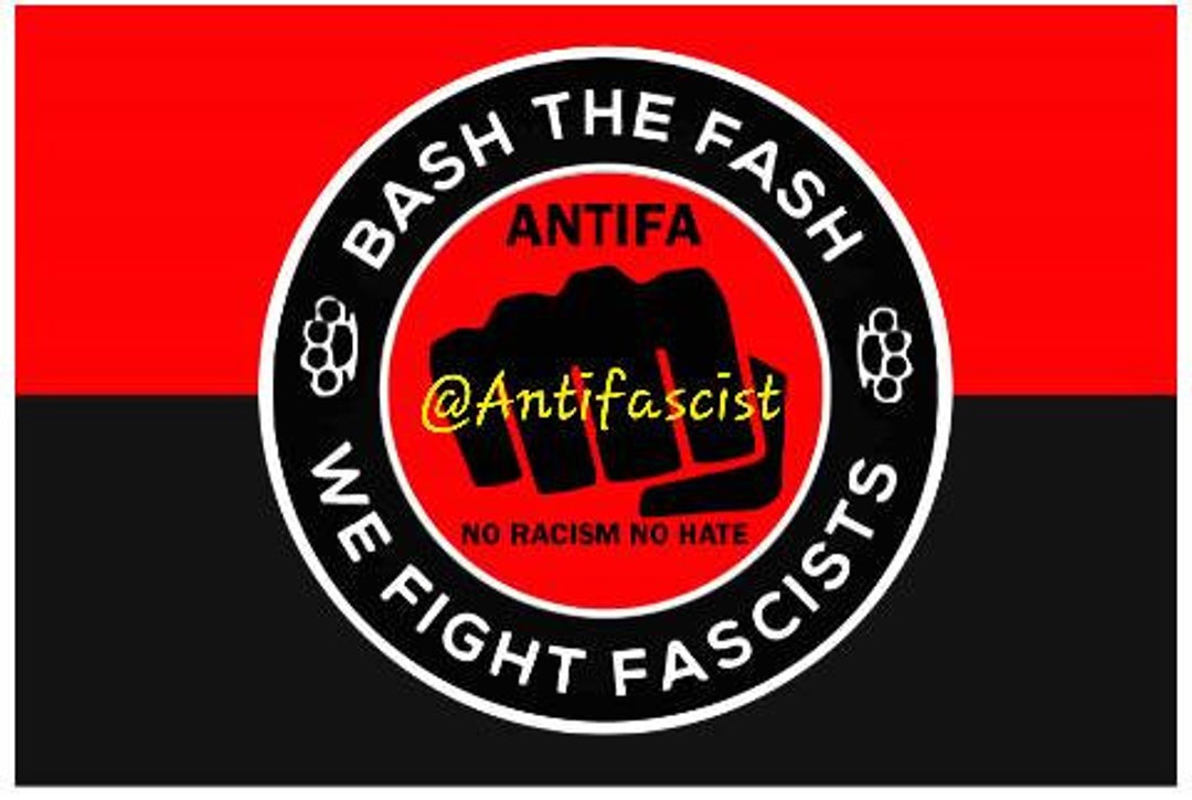 Bash the Fash Flag Banner 3x5ft Antifa Antifascist Antifascism - Etsy UK