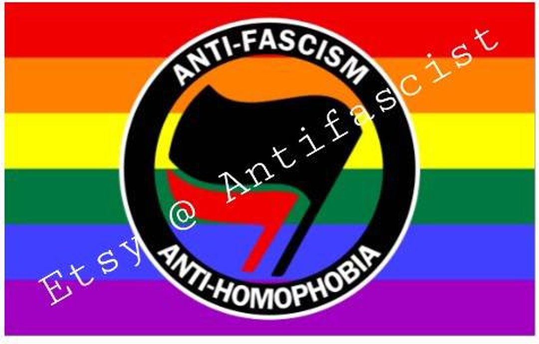 Anti-fascism Anti-homophobia (2) Antihomophobe Action Flag Banner 3x5ft ...