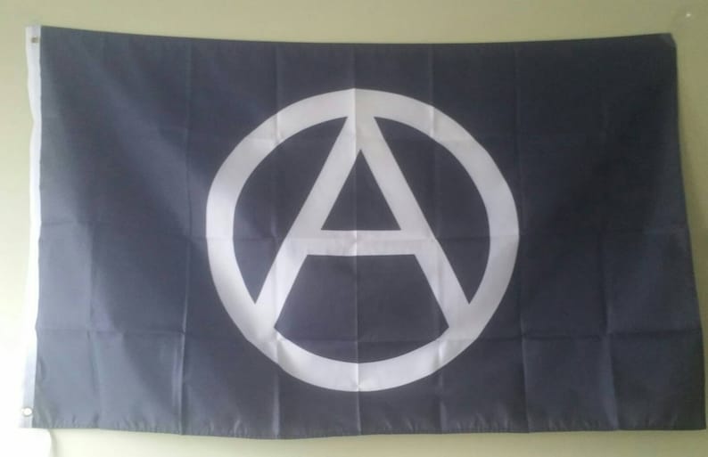 Anarchy Anarchist 4 Flag Banner 3x5ft Antifa Antifascist - Etsy