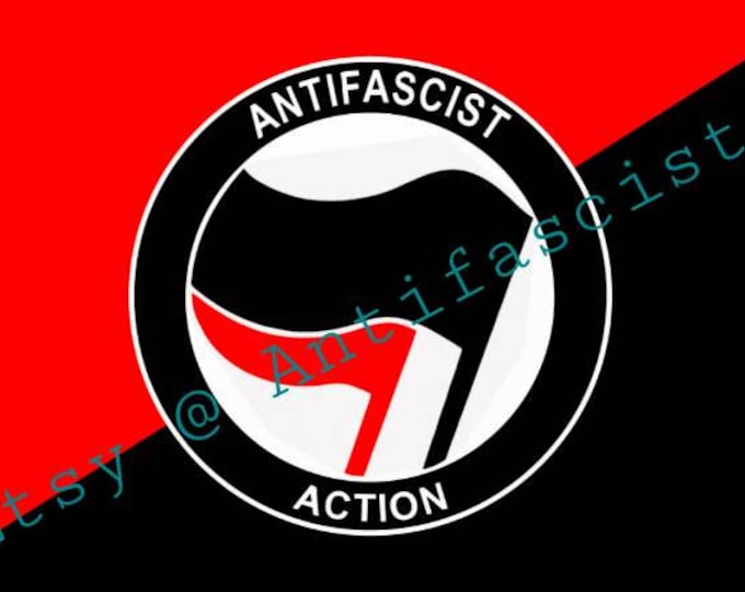 Antifascist Action Flag Banner (3) 3x5ft Antifascist Anti-fascist ...