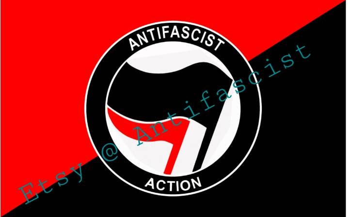 Antifascist Action Flag Banner (3) 3x5ft Antifascist Anti-fascist ...