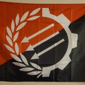 Three Arrows (14) Antifa 3x5ft Flag Banner Anti-fascism Anti-fascist ...