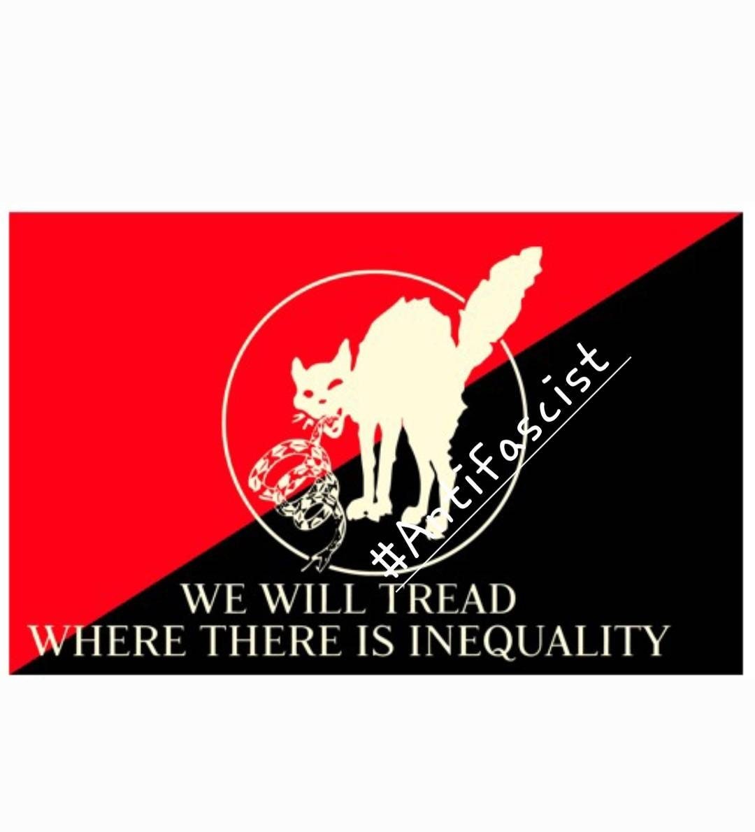 We Will Tread Where There is Inequality Flag Banner (2) Large 3x5ft ...