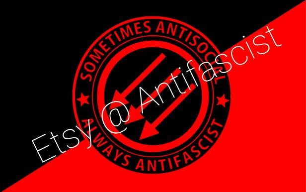 Three Arrows 3 Always Antifascist Antifa 3x5ft Flag Banner Anti-fascism ...
