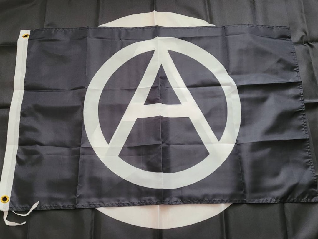 Anarchy Anarchist SMALL 2X3FT Flag Banner (005) Antifa Antifascist ...