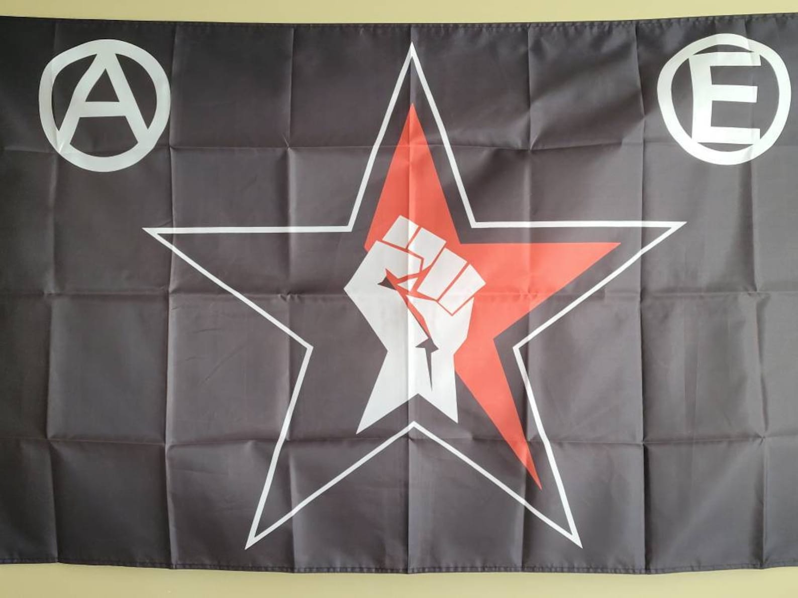 Anarchy Equality Flag Banner 3x5ft Antifa Antifascist Anarchist Fist of ...