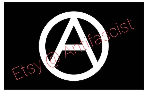 Anarchy Anarchist 4 Flag Banner 3x5ft Antifa Antifascist | Etsy